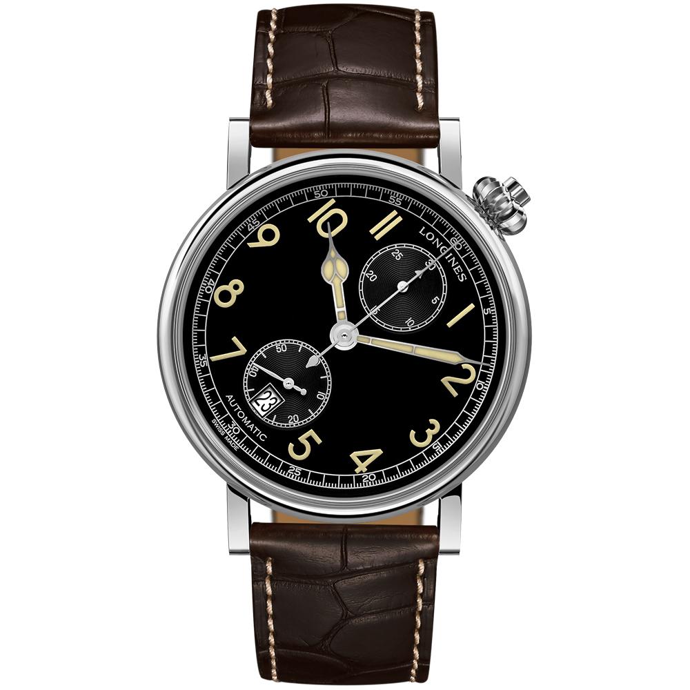 LONGINES 浪琴 Heritage Avigation復刻飛行系列 L28124532|寶島鐘錶