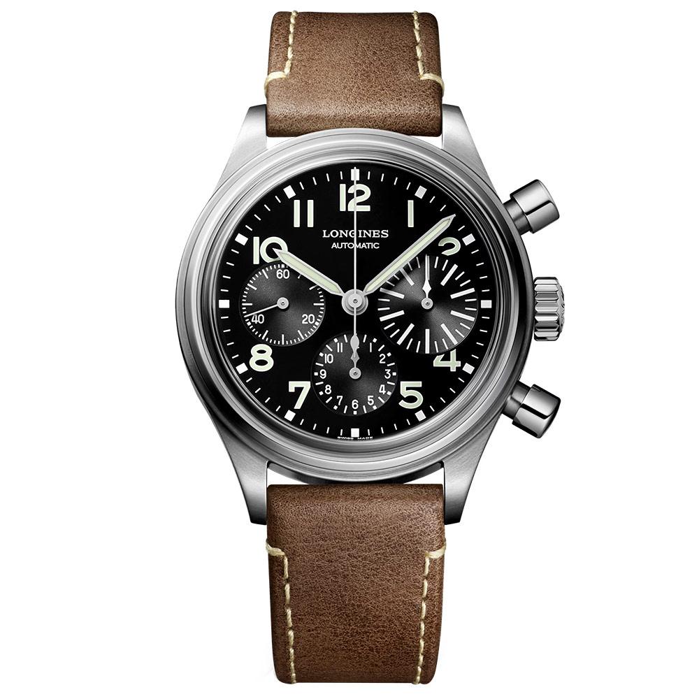 LONGINES 浪琴 Heritage Avigation復刻飛行系列 L28164532|寶島鐘錶
